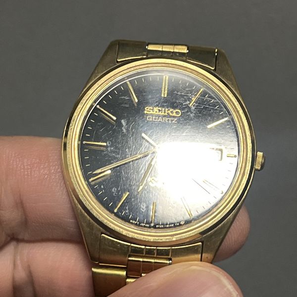 Vintage Seiko Quartz Watch Gold Tone SQ - Needs Work - Mens Watch ...