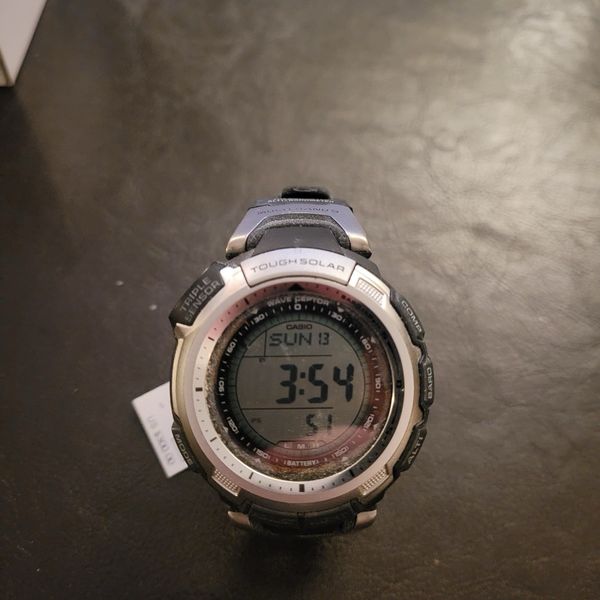 Casio Pathfinder Men PAW-1300 Triple Sensor Tough Solar 44mm Watch with ...