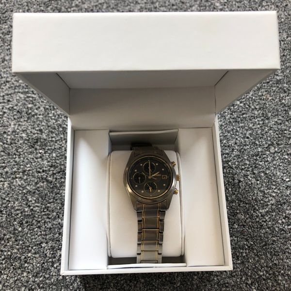 Seiko Chronograph Titanium 100M 7T62-0FD0 Wristwatch Watch in Box ...