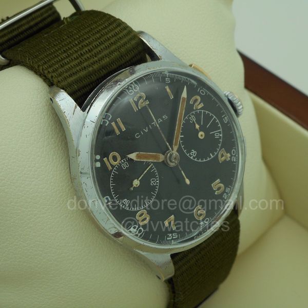 Civitas Military Chronograph ** c. 1940 ** WW2 ** | WatchCharts