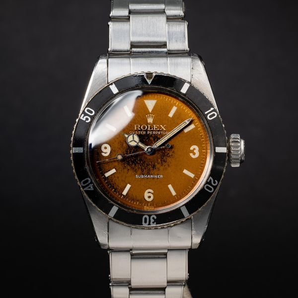 FS: 1954 Rolex Submariner 6200 Big Crown Tropical 3, 6, 9 Dial ...