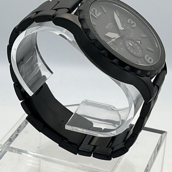 Fossil 252310 Chronograph Black Dial Ion-plated Men's Watch S JR1401 ...