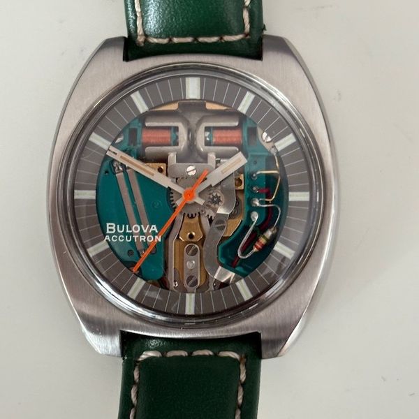 Bulova Accutron Spaceview T-Model Vintage 1971 steel watch with box ...