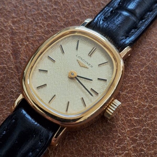 (NOS), Charming, Beautiful Vintage Longines Oval Manual Winding Ladies ...