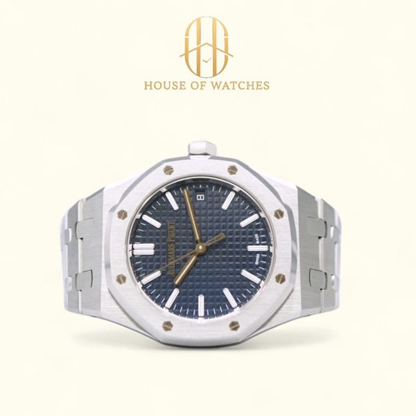 Audemars Piguet Royal Oak 37 Blue 15550ST 50th Anniversary 15550 AP ...