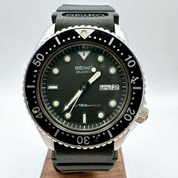 SEIKO Quartz DIVER 150m mens watch Japan made Vintage 6458-6000 ...