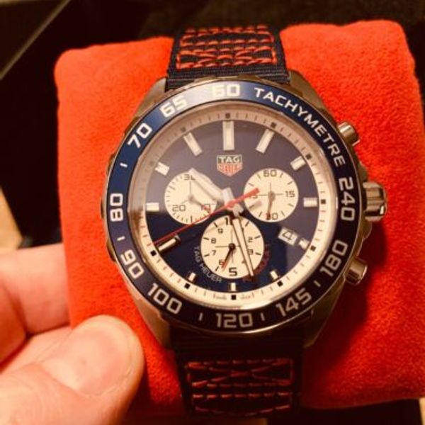 Tag Heuer Red Bull Blue/red Dial Mens Chronograph 41mm Watch WAZ1118 ...