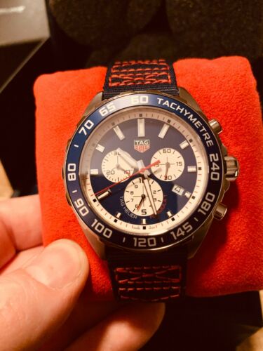 Tag Heuer Red Bull Blue/red Dial Mens Chronograph 41mm Watch WAZ1118 ...