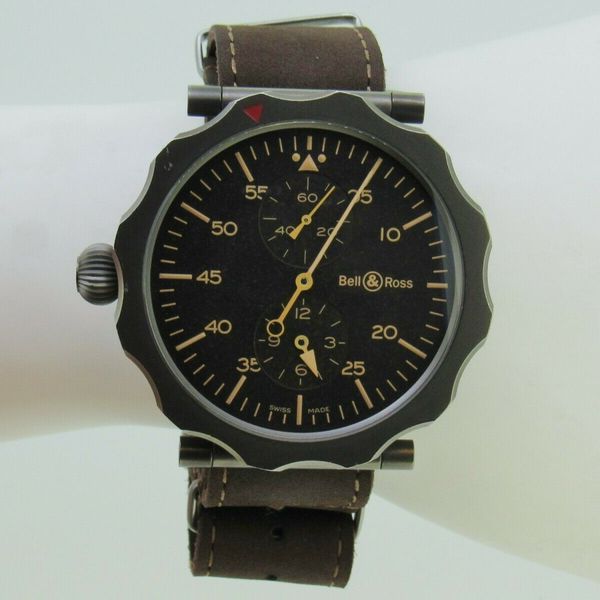 VINTAGE BELL & ROSS REGULATEUR HERITAGE BR-WW2-71-SP-00173 WRISTWATCH ...