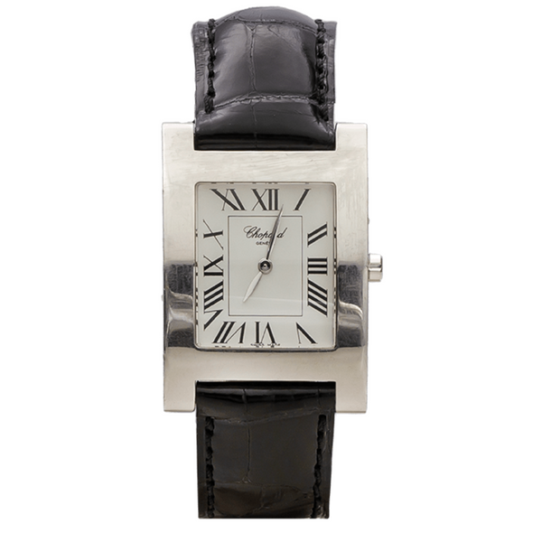 Authentic Chopard H Ladies Watch 18K White Gold Hand-Wound Ref 13/6621 ...