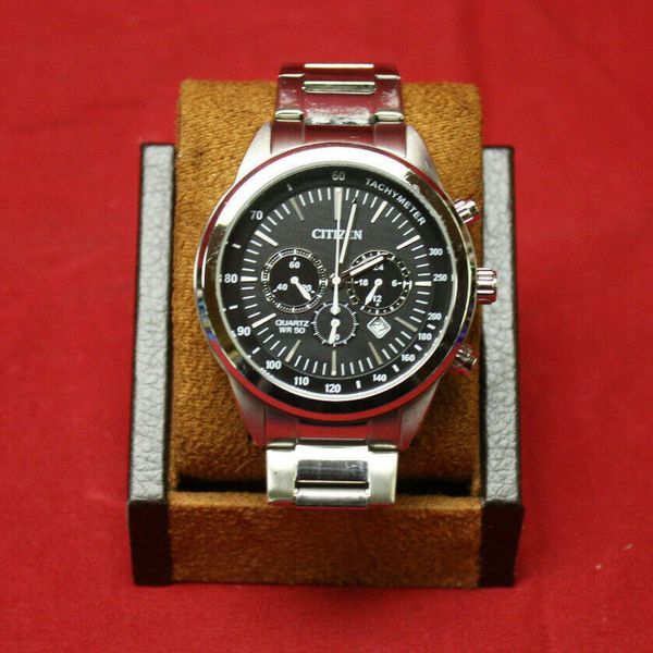 Citizen Mens Stainless Steel WR 50 Quartz Stainless Steel GN-4-S WR 5 ...