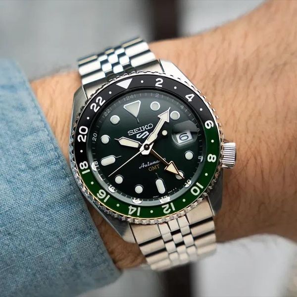 SEIKO SSK035K1 SSK035 ,Men GMT Sport,Automatic,Stainless,Bracelet,Date ...