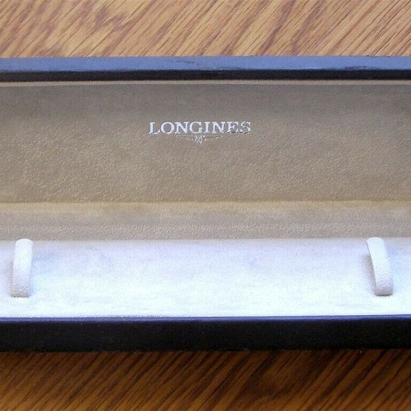 i526 Longines Swiss * watch empty box case with logo advertising watch ...