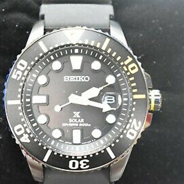 Seiko Prospex Solar Sne441 V157-0bt0 200m Divers Mens Watch Retail $375 ...
