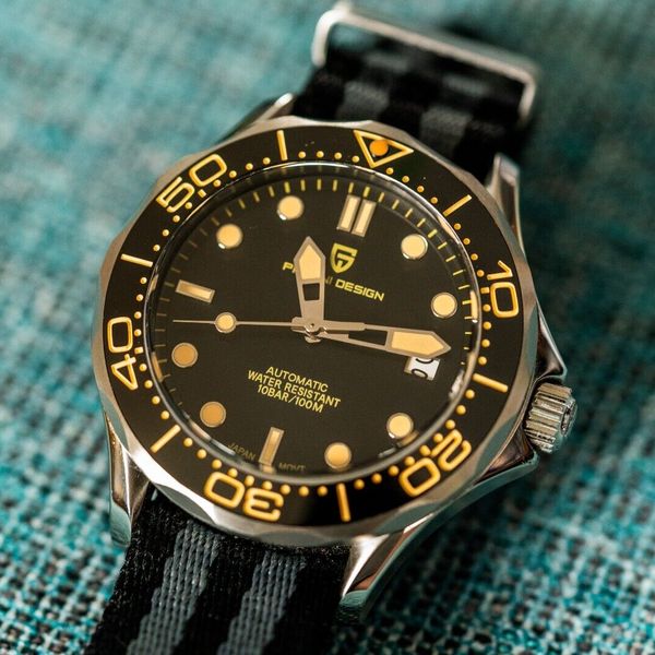 Pagani Design 1667 42mm Automatic Diving Watch NH35 - Two straps ...