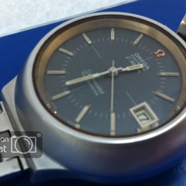 SOLD: Omega Seamaster f300 "cone" with crown at 2; bracelet & leather ...