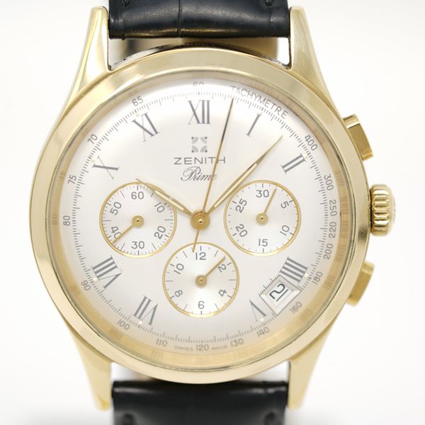 FS: Zenith El Primero Prime Chronograph Gold-Plated 20-0010.420 with ...
