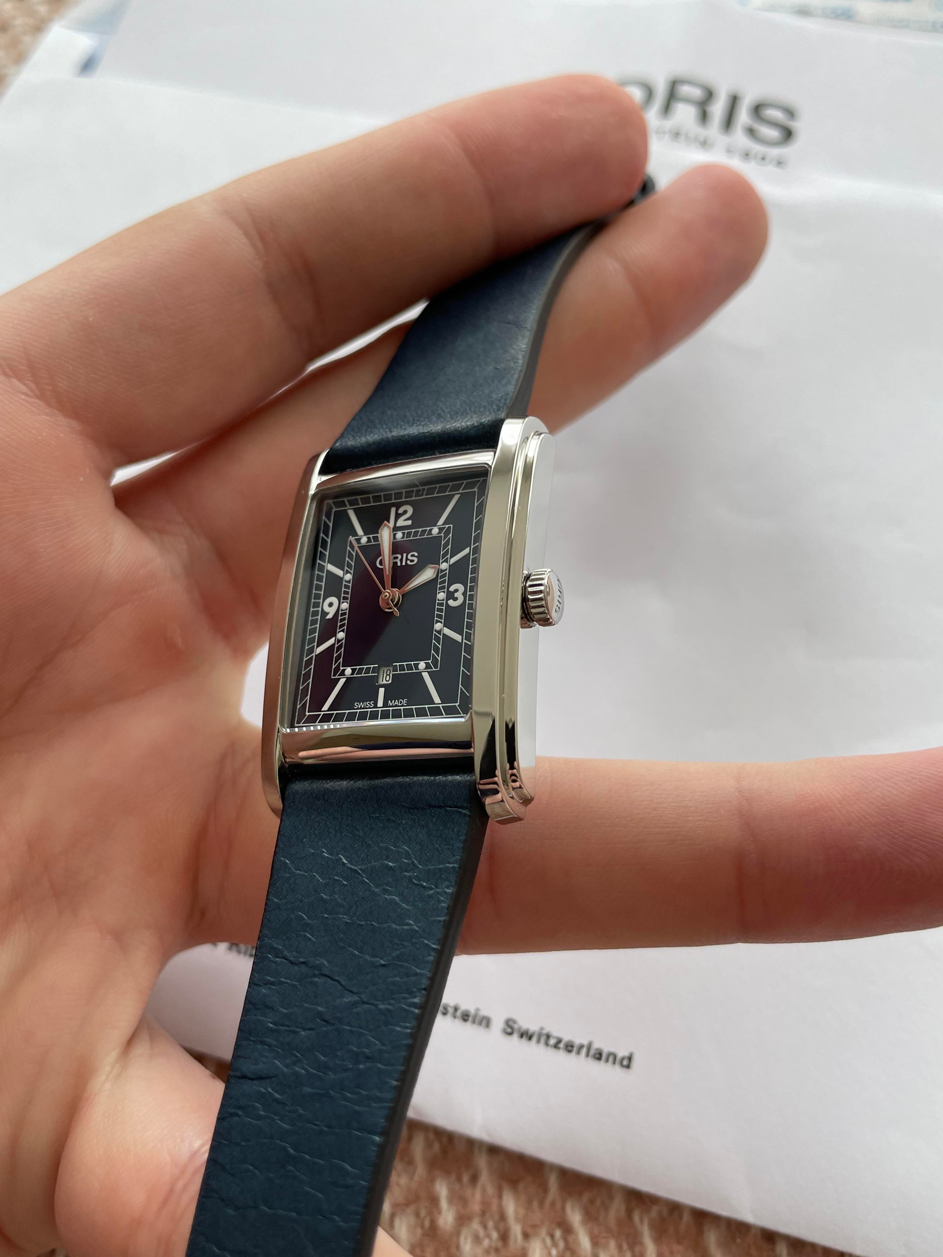 [WTS] Oris Rectangular Blue | WatchCharts Marketplace