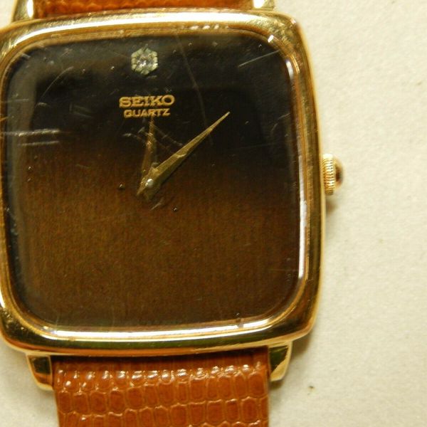 VINTAGE SEIKO Diamond QUARTZ MANS WATCH 7800-5229 JAPAN | WatchCharts