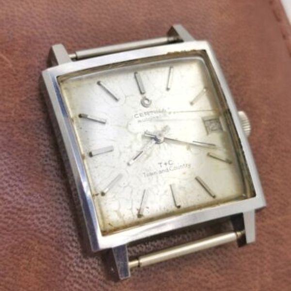 Vintage Certina Town and Country T+C Automatic Watch Repair or Parts ...