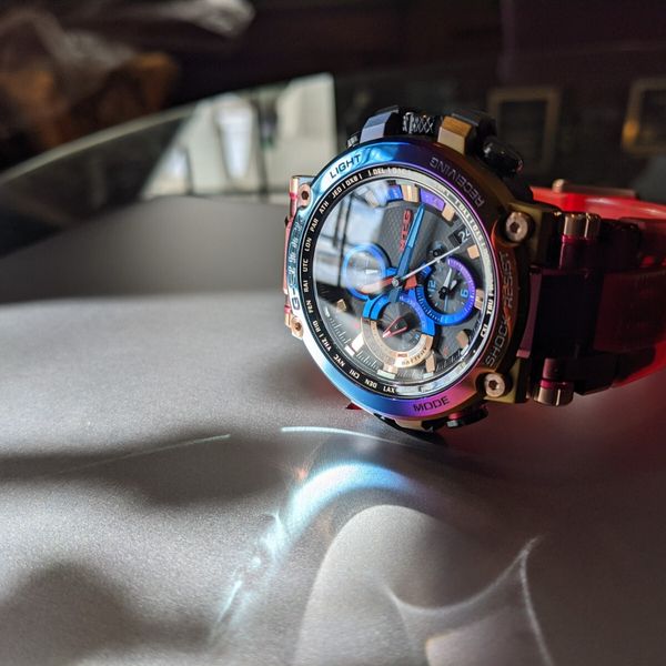 CASIO G-SHOCK Volcanic Lightning MTG-B1000VL-4AJR Bluetooth Watch ...