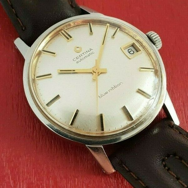 Vintage 1966 Automatic CERTINA "Blue Ribbon" cal. 25-651 28 Jewels Watch | WatchCharts Marketplace