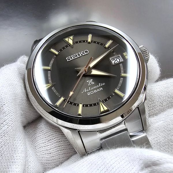 SEIKO Prospex Alpinist Automatic 38 MM Gray Dial SS Men's Watch SPB243 ...