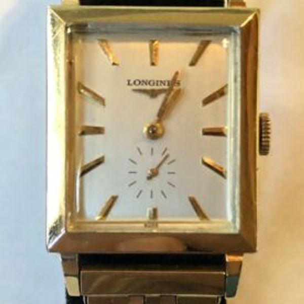 VINTAGE LONGINES SWISS MADE 9LT Tank 10K GOLD FILLED 17 JEWELS WRIST ...