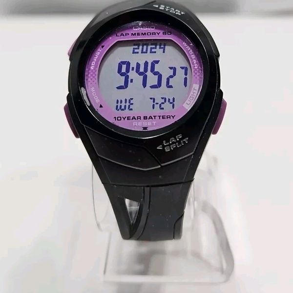 Casio PHYS 2575 STR-300 Quartz Digital Ladies Watch 60 Lap WR 5 Bar New ...