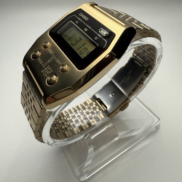 Casio A1100G-5VT Digital Watch Vintage Collection Gold-Colored ...