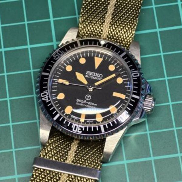 Brand New Vintage Seiko Mod Milsub No Date Sub Automatic Watch Retro ...
