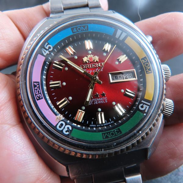 Japan Orient Three Star Crystal Automatic Men Watch | WatchCharts ...