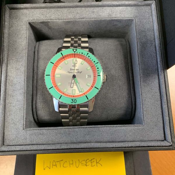 [$1,200 USD] [WTS] Zodiac Super Sea Wolf - Watermelon | WatchCharts ...