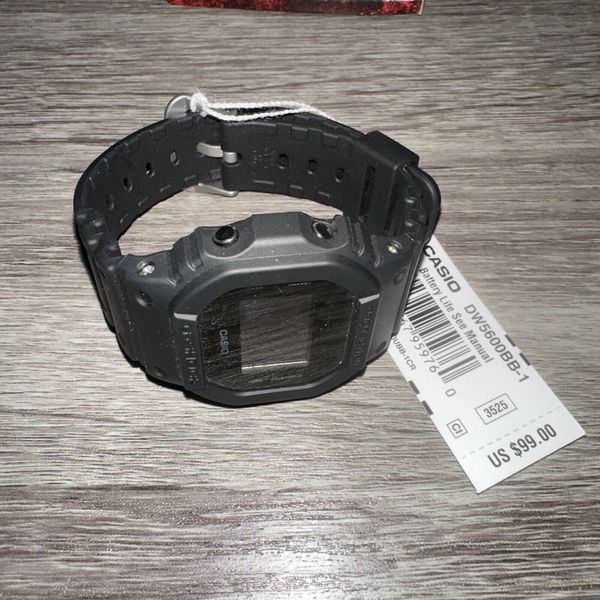 Casio G-Shock DW-5600BB-1 Black Resin Digital Men's Watch | WatchCharts ...