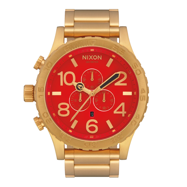 Brand New Nixon Watch 51-30 Chrono Red Gold A083-514 genuine ...