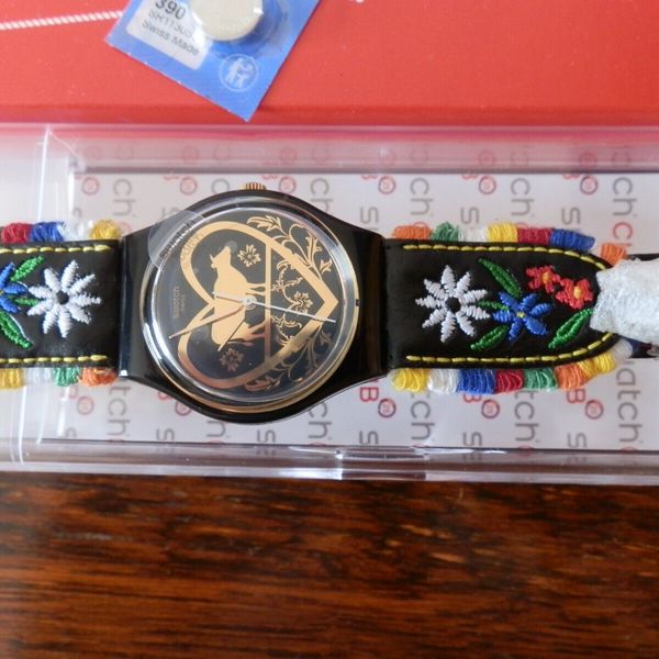 Collectible Swatch GB285 Watch With Embroidery And Bell - Die Glocke ...