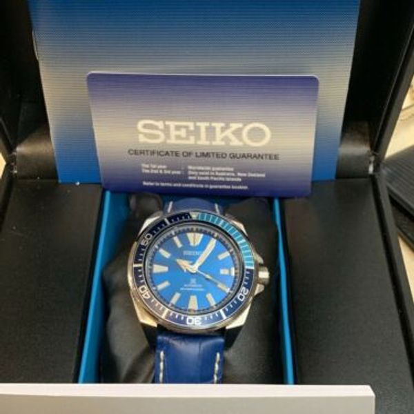 Seiko Samurai Blue Lagoon Limited Edition SRPB09K1 SRPB09 Prospex Diver | WatchCharts Marketplace