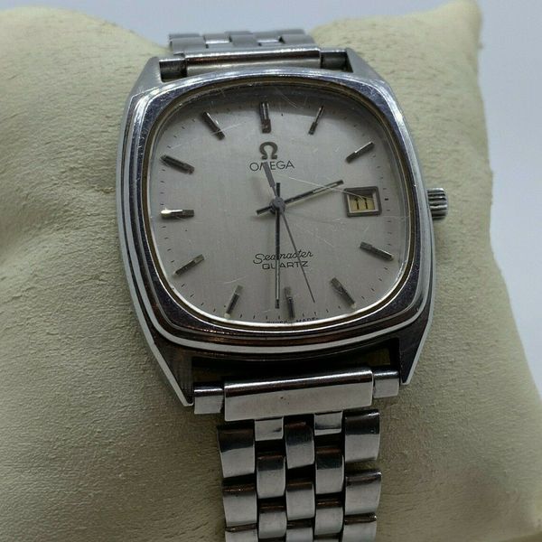 Vintage Omega Seamaster Square Case Quartz Watch. Date. c1970's ...