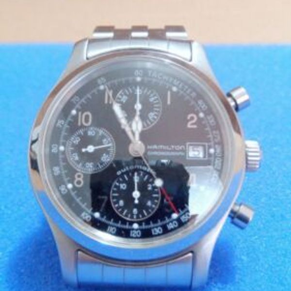 Hamilton 3828 Automatic Chronograph. Rare 1990's Model. Valjoux 7750 ...