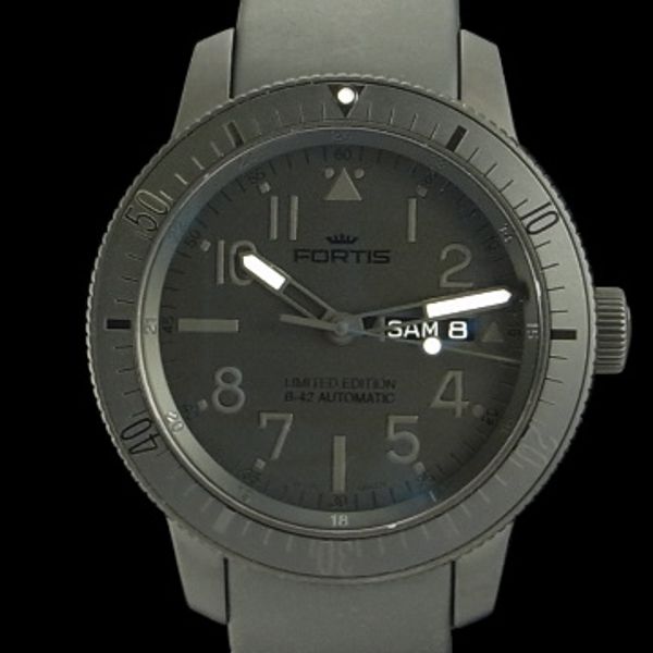 Fortis B42 Black Black Limited Ed For Sale | WatchCharts Marketplace