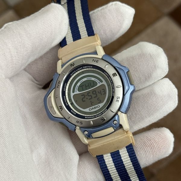 Vintage Casio Pro Trek PRL-35UJ Menâ s Digital Compass Watch Module ...