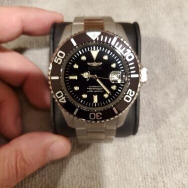 Invicta Titanium Pro Diver Men's Black Watch - 420 | WatchCharts ...