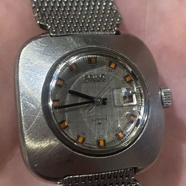 Vintage SEIKO AUtomatic WATCH Ref 2517-0390 Cushion CASE Stelux Stl ...