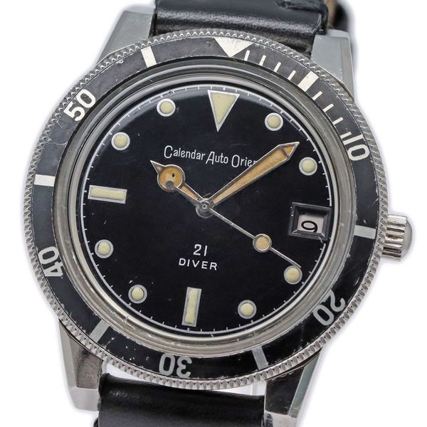 Orient calendar Auto Orient 21 divers mirror dial Ref.T-19755 Orient ...