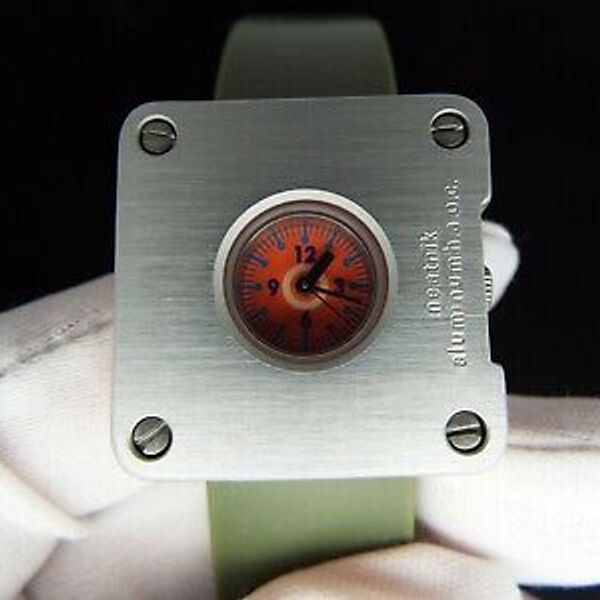 Vintage Seiko NON Digital Watch NEATNIK ALUMINUM V701 FUTURISTIC DESIGN ...