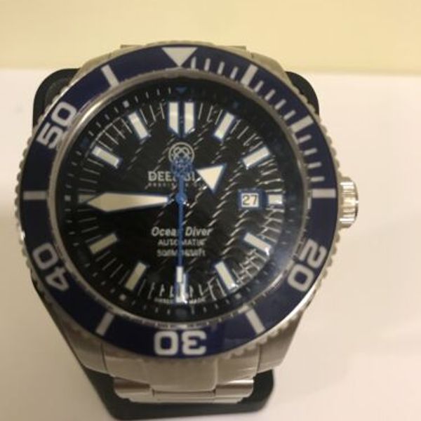 Deep Blue Ocean Diver 500m Swiss 2824 Automatic watch | WatchCharts ...