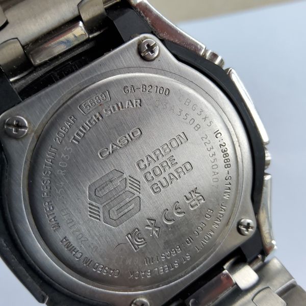 Casio G Shock All Metal Royal Oak, Carbon Core Tough Solar Bluetooth ...