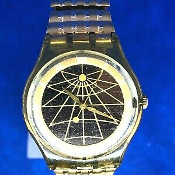 Solar watch vintage watch uhr swiss made swatch sunscreen srm101 accu ...