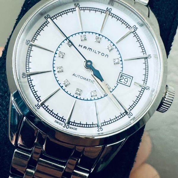 [WTS/WTT] Hamilton Railroad Automatic,White Mother of Pearl Diamond ...