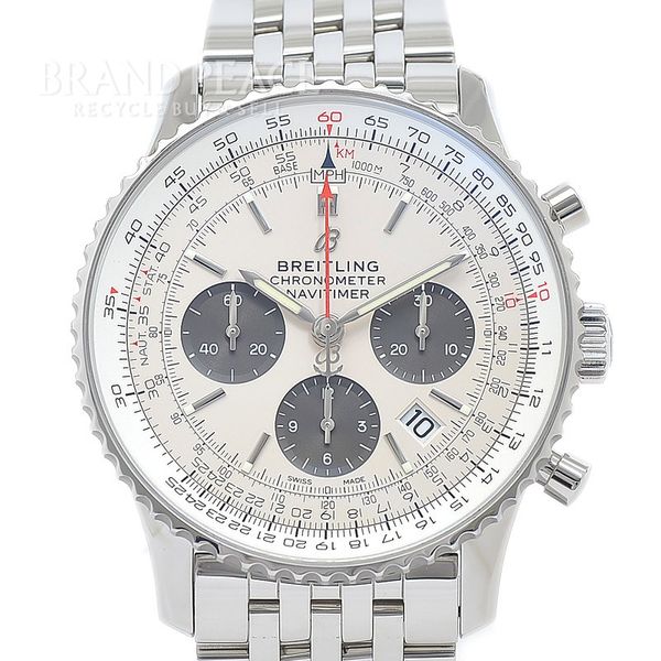 Breitling Navitimer 1 B01 AB0121 Chronograph White Dial SS Automatic ...